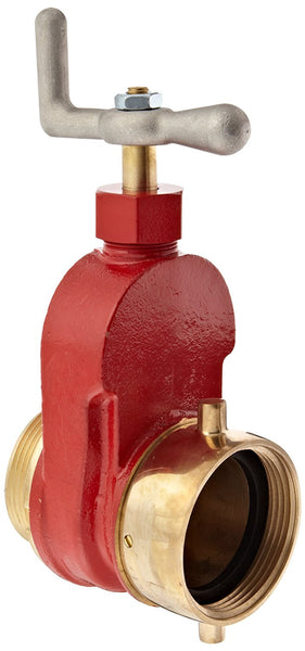 Hydrant Gate Valve, Brass Single 2.5 FNST X 2.5 MNST,GATE VALVE – THE ...