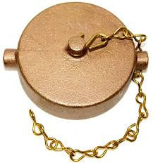 Caps & Plugs, Brass with Chain , Hydrant, – THE BELT & HOSE & MORE STORE